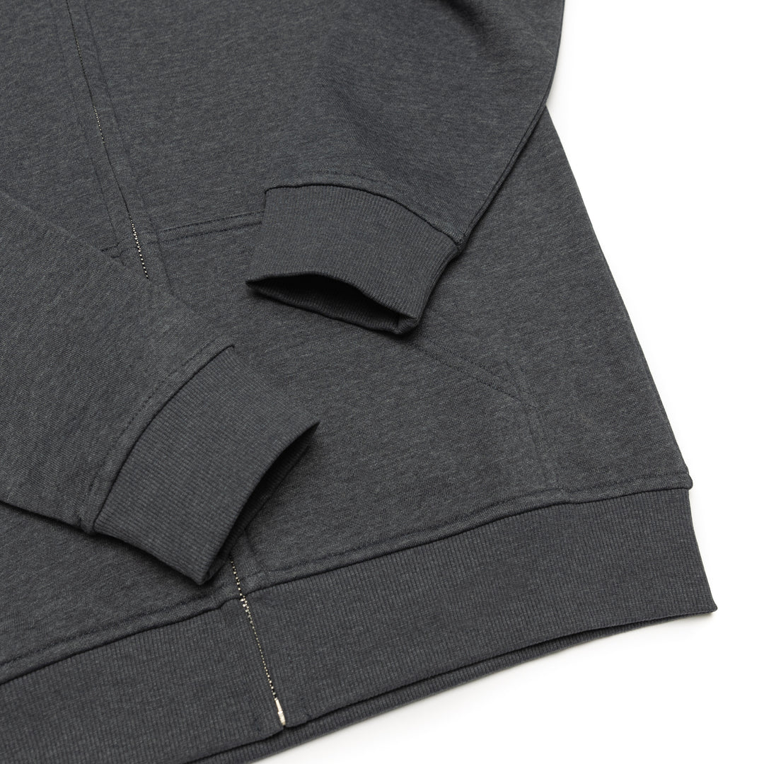 HERO-3020 Unisex Full Zip Hoodie - Dark Heather – Just Like Hero